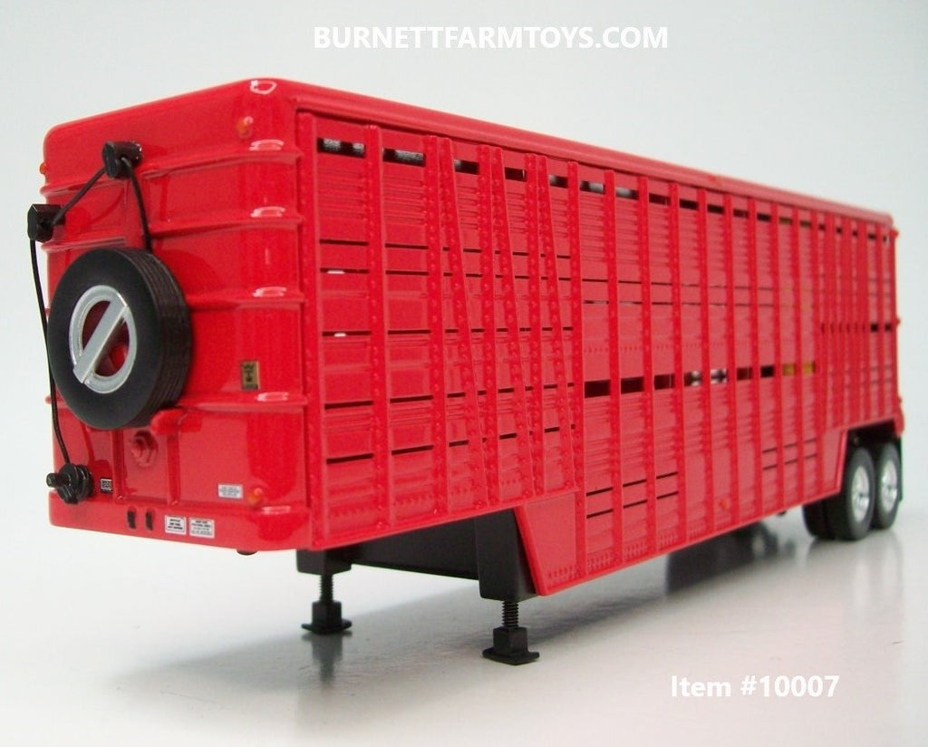 Item #10007 Red Tandem Axle 40-foot Vintage Wilson Livestock Cattle Tr ...