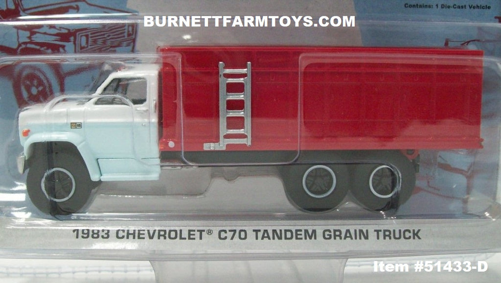 Item #51433-D White Baby Blue 1983 Chevrolet C70 Tandem Axle Grain Tru ...