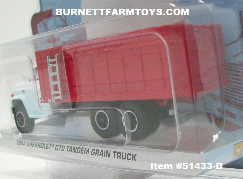 Item #51433-D White Baby Blue 1983 Chevrolet C70 Tandem Axle Grain Tru ...