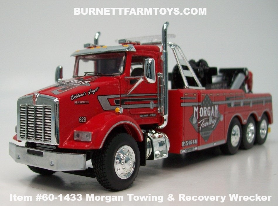 Item #60-1433 Morgan Towing and Recovery Red Gray Kenworth T800 Day Ca ...