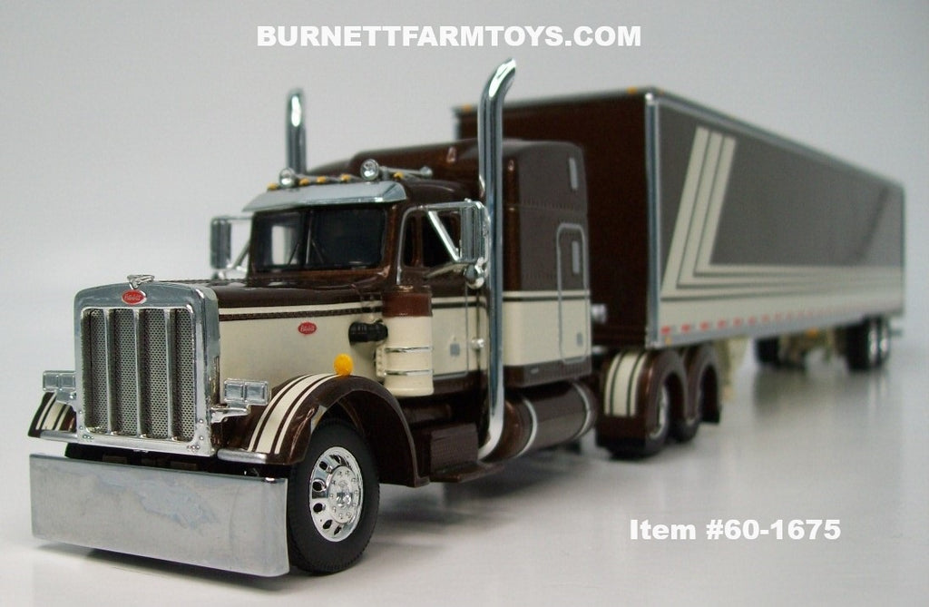 Item #60-1675 Brown Cream Peterbilt 359 63-inch Mid Roof Sleeper with ...