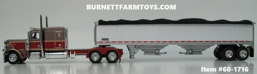 Item #60-1716 Mocha Metallic Brown Tan Stripe Peterbilt 389 63-inch Fl ...