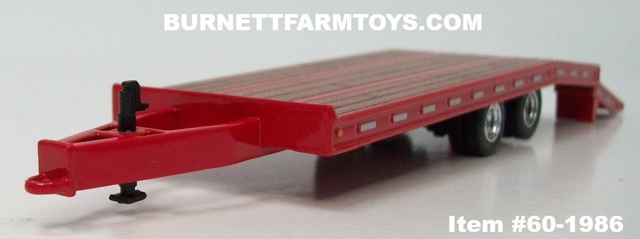 Item #60-1986 Red Tandem Axle Bumper Hitch Beaver Tail Tag Trailer wit ...