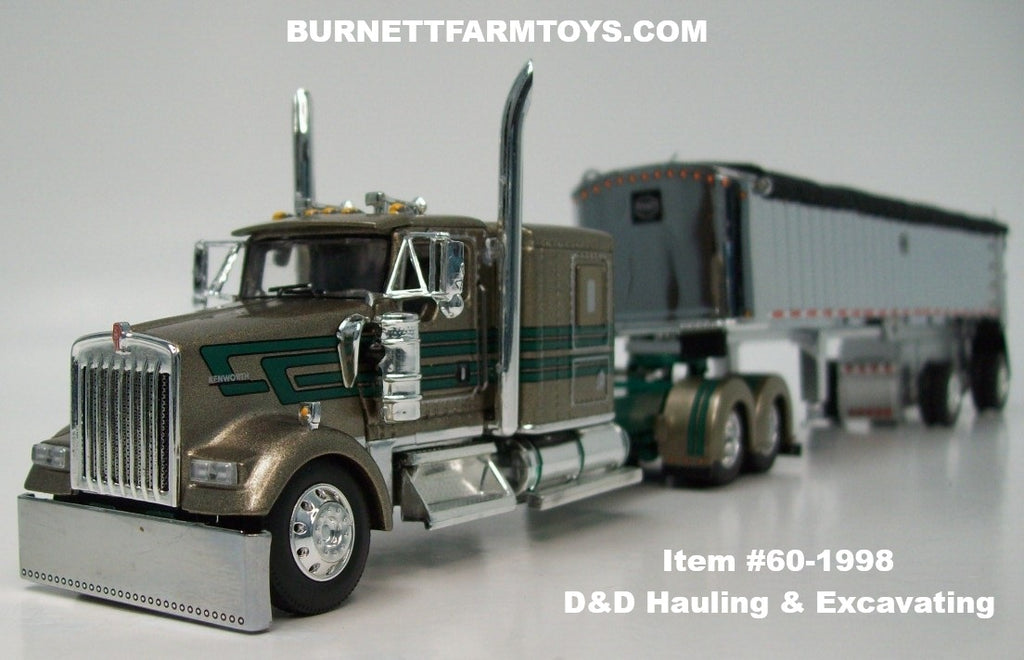 Item #60-1998 Gold Metallic Green Metallic Black Outline Kenworth W900 ...