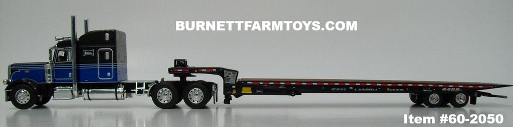 Item #60-2050 Landoll Black Metallic Blue White Outline Peterbilt 389 ...