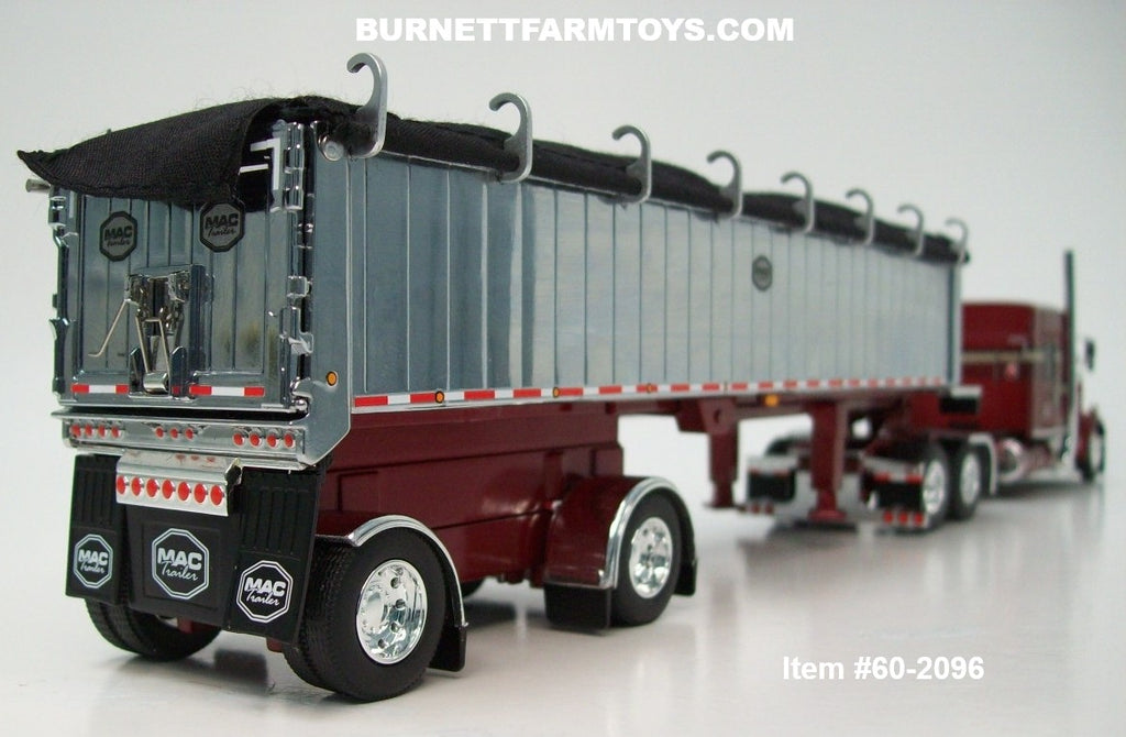 Item #60-2096 Candy Apple Red Gold Stripe Black Stripe Kenworth W900L ...