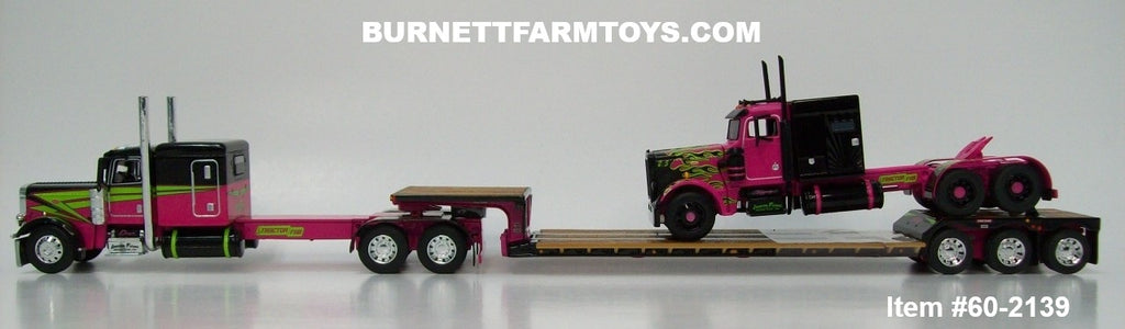 Item #60-2139 Loewen Farms Pink Black Lime Peterbilt 389 63-inch Flatt ...