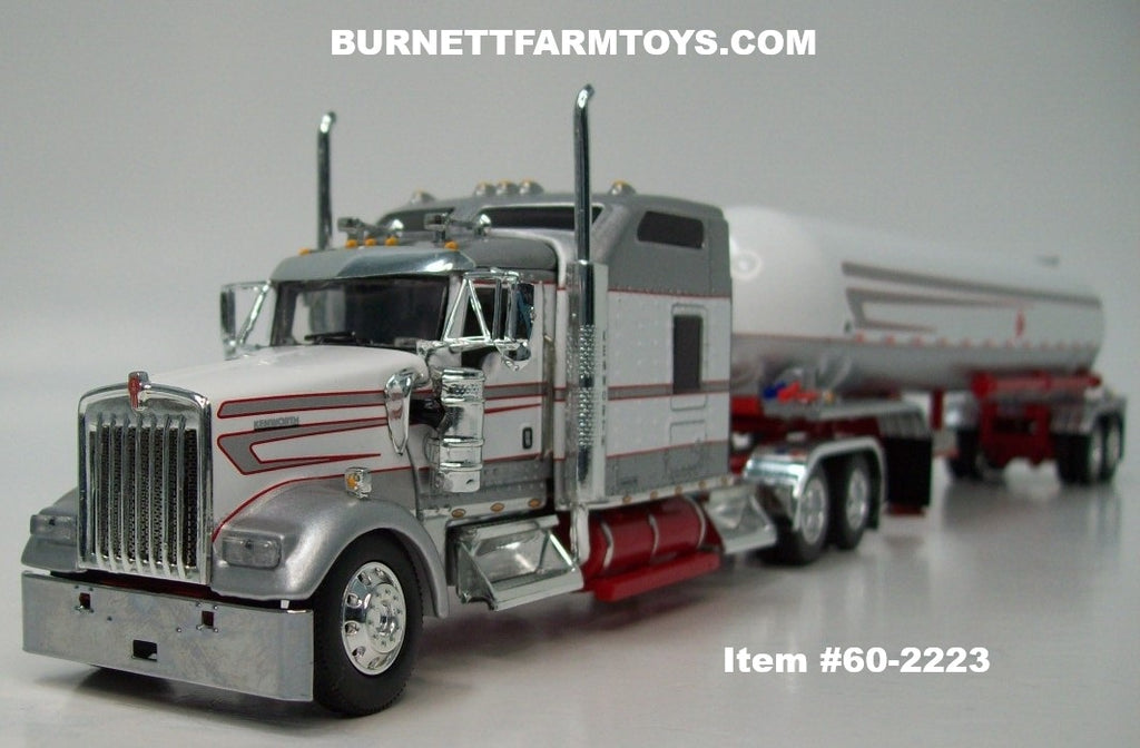 Item #60-2223 Silver White Red Kenworth W900L 86-inch Studio Sleeper w ...