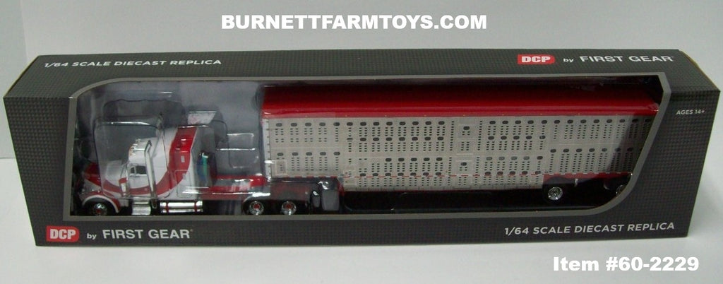 Item #60-2229 White Red Burgundy Swoop Stripe Peterbilt 379 63-inch Mi ...