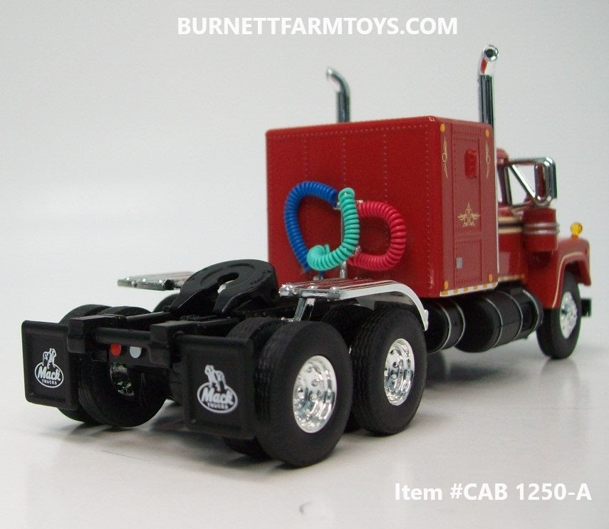 Item #CAB 1250-A Red Mack R Model 60-inch Sleeper - 1/64 Scale - DCP b ...