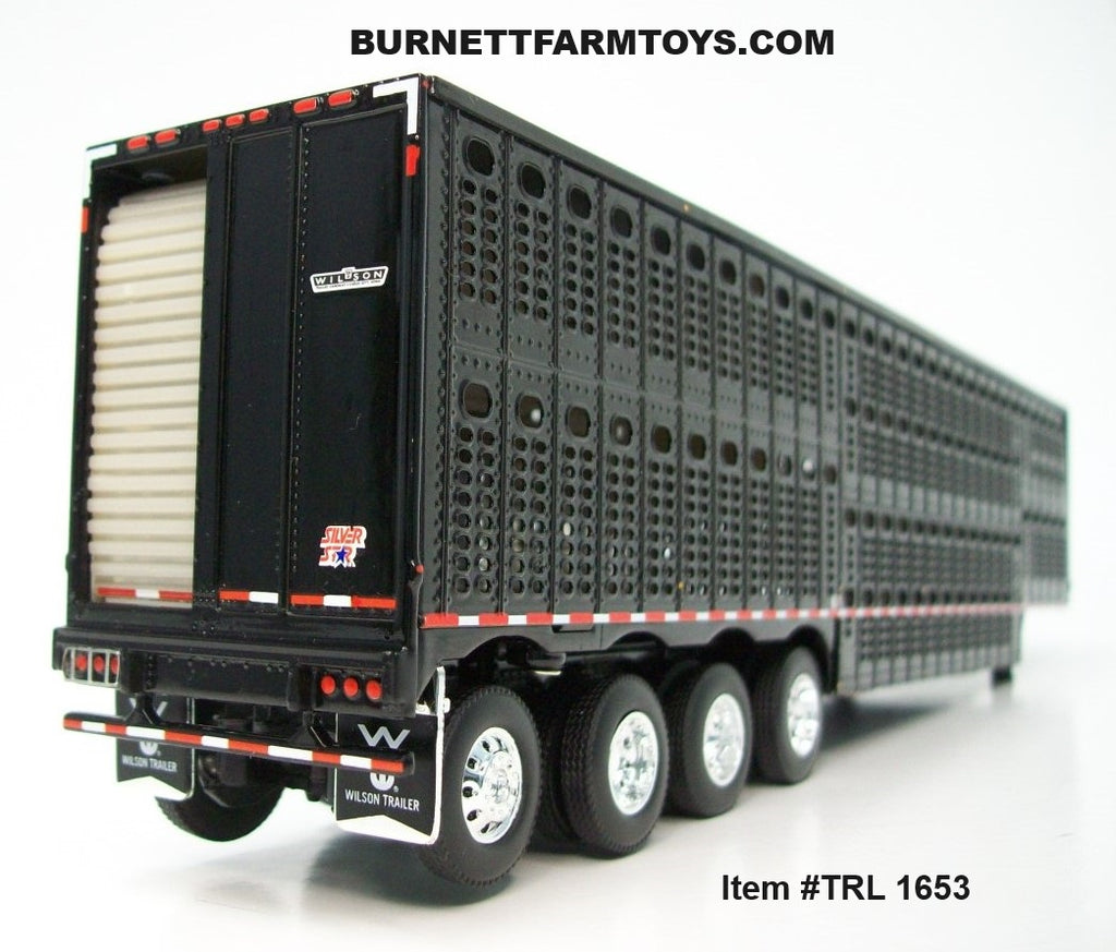Item #TRL 1653 All Black Quad Axle Wilson Silver Star Livestock Traile ...