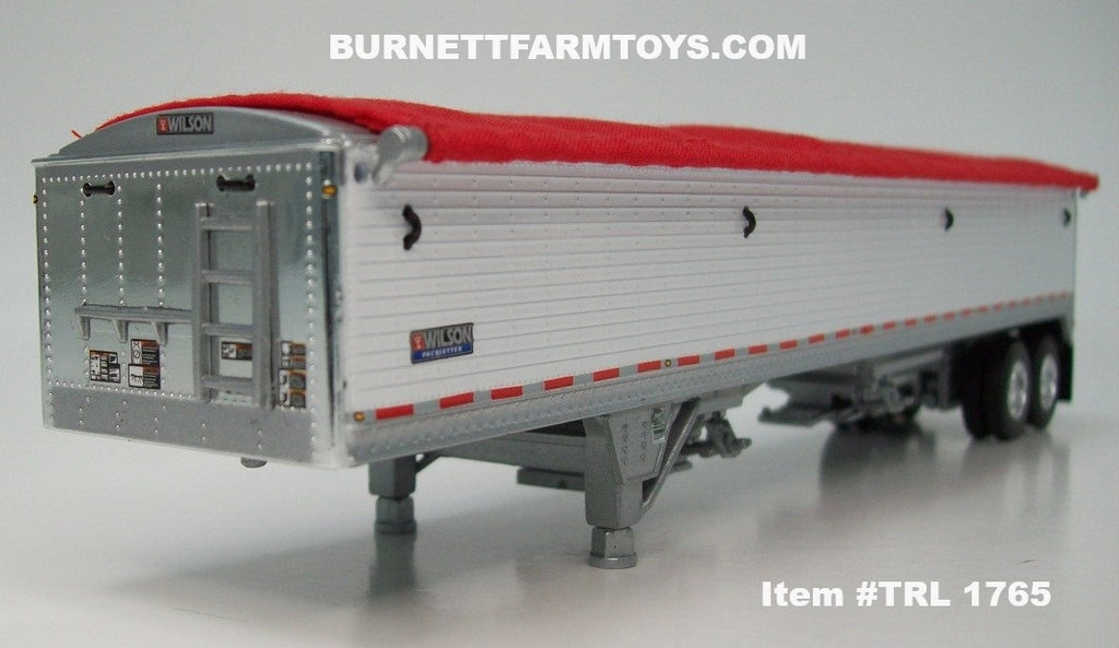 Item #TRL 1765 White Sided Red Tarp Silver Frame Tandem Axle Wilson Pa ...