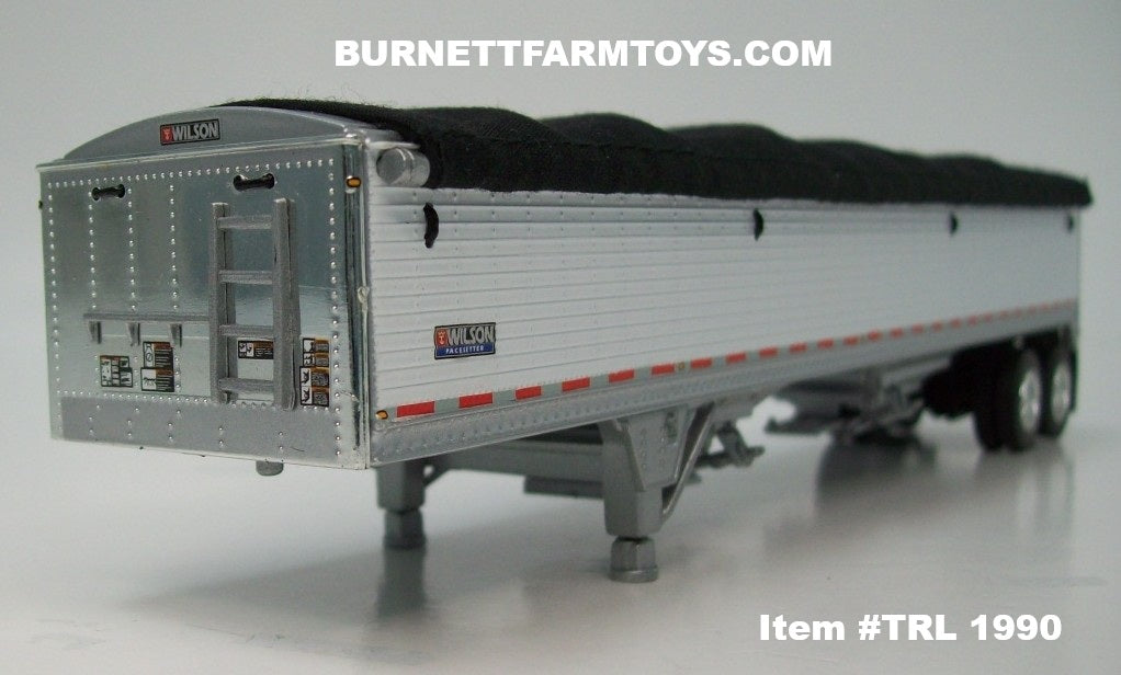 Item #TRL 1990 White Sided Black Tarp Silver Frame Tandem Axle Wilson ...