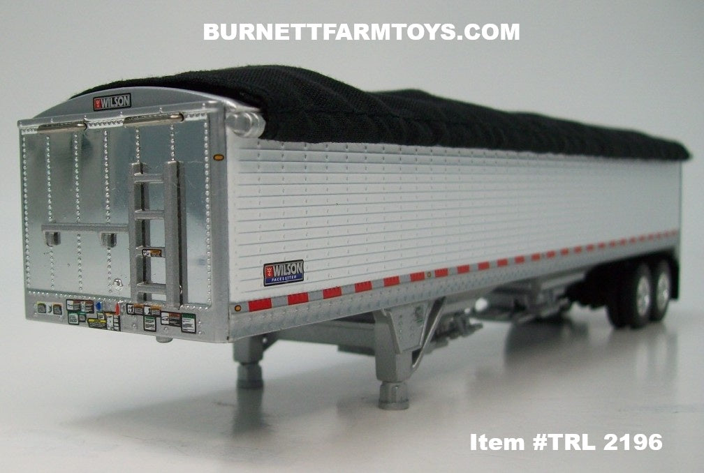 Item #TRL 2196 White High Sided Black Tarp Silver Frame Tandem Axle Wi ...