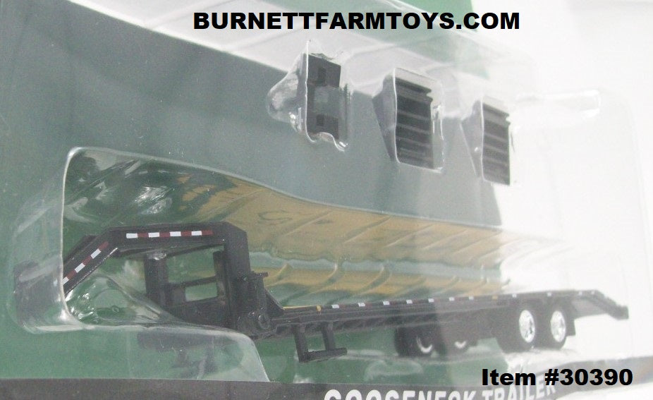 Item #30390 Black Tandem Axle Flatbed Gooseneck Trailer with Ramps - 1 ...