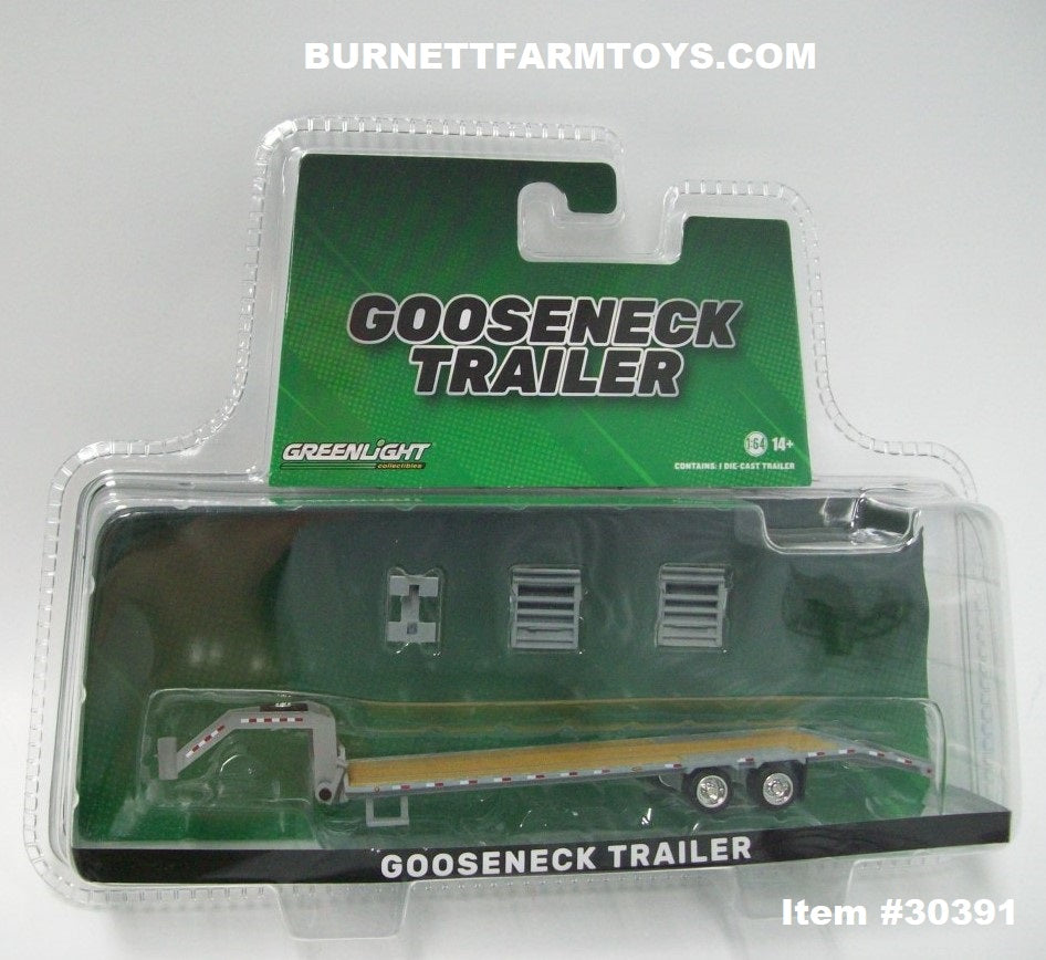 Item #30391 Gray Tandem Axle Flatbed Gooseneck Trailer with Ramps - 1 ...