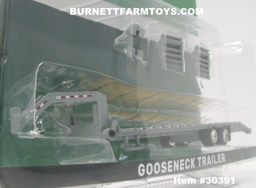 Item #30391 Gray Tandem Axle Flatbed Gooseneck Trailer with Ramps - 1 ...