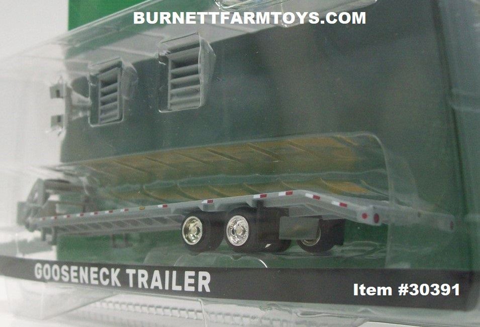 Item #30391 Gray Tandem Axle Flatbed Gooseneck Trailer with Ramps - 1 ...