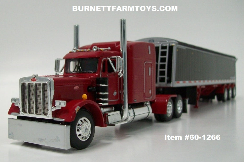 Item #60-1266 Spectra Red Peterbilt 359 Mid Roof Sleeper with Black Si ...