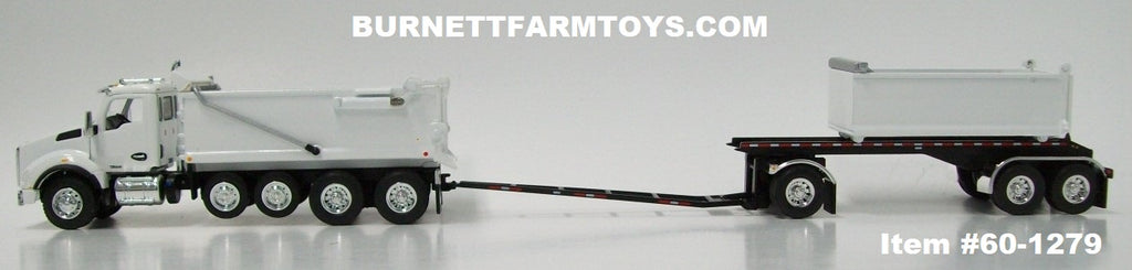 Item #60-1279 White Kenworth T880 Day Cab with Quad Axle Rogue Dump Bo ...
