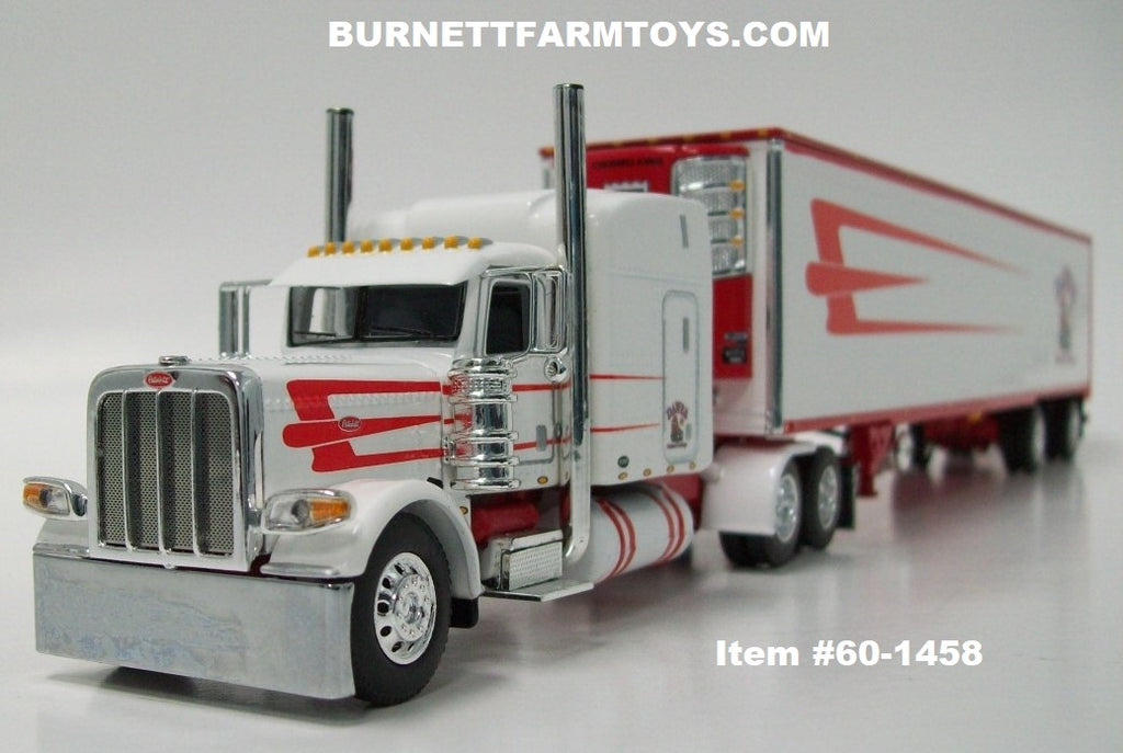 Item #60-1458 Dawes Contract Carriage White Red Peterbilt 389 63-inch ...