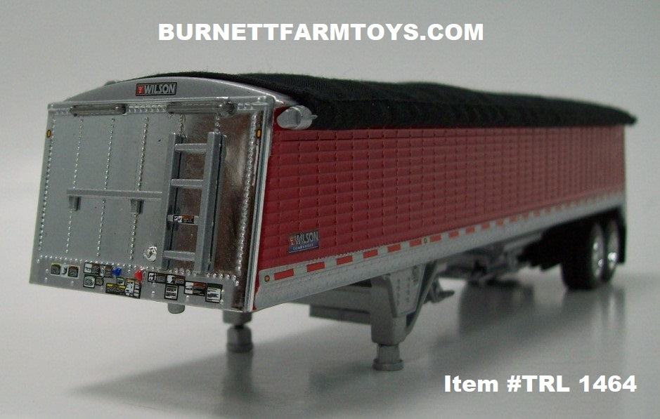 Item #TRL 1464 Red Sided Black Tarp Silver Frame Tandem Axle Wilson Co ...